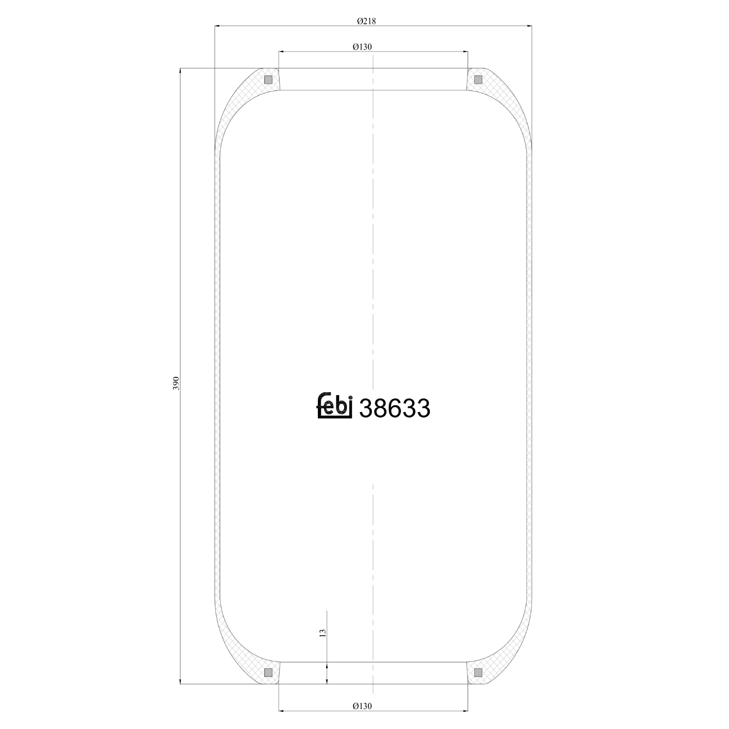 008188526 Air Spring without piston - CNG Spare Parts