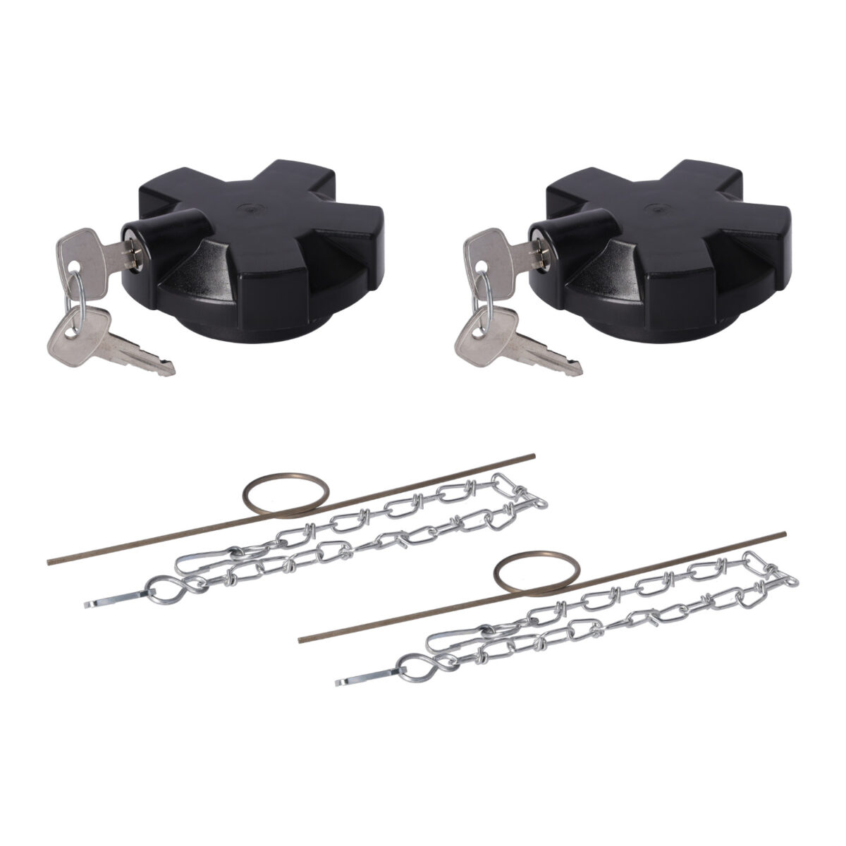 1079941 Tank Cap Set lockable solid with gasket and chain - CNG Spare Parts