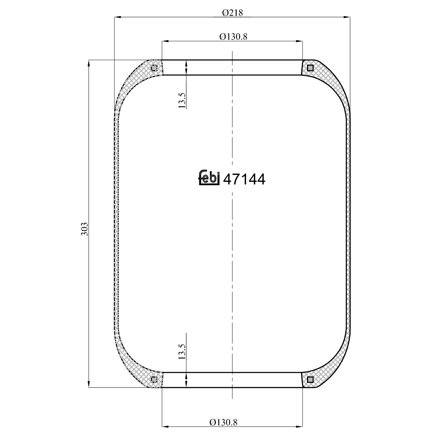 500055251 Air Spring without piston - CNG Spare Parts